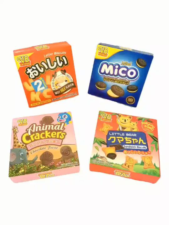 6 IN 1 Baon Pack Biscuits for Kids Animal Crackers Creamed Flavored ...