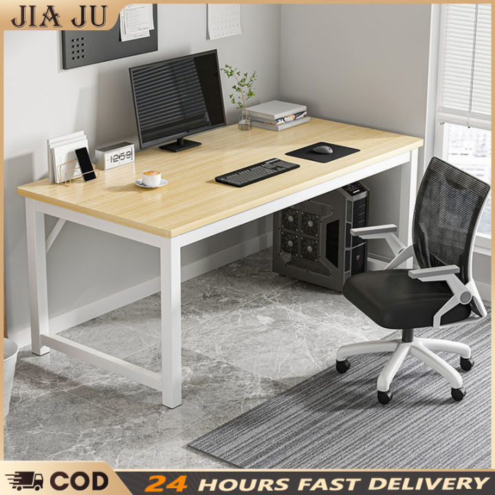 JIAJU 140/120CM Meja Belajar Moden Design Student Study Table Computer ...