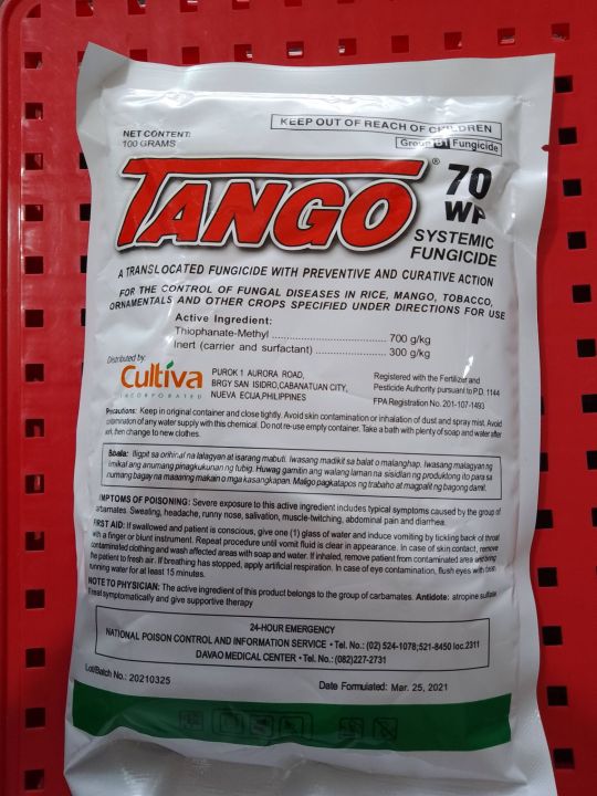 TANGO 70WP SYSTEMIC FUNGICIDE(100GRAMS)BY CULTIVA | Lazada PH