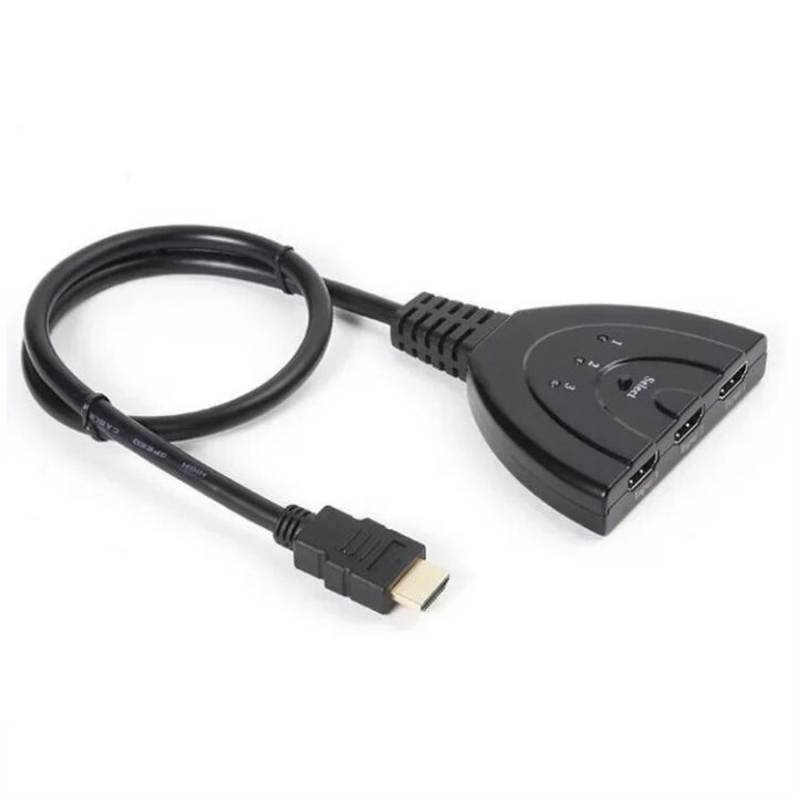 Hdmi High Definition Cable Splitter 3-in-1 Hdmi3 To Dvi3 High Speed ...