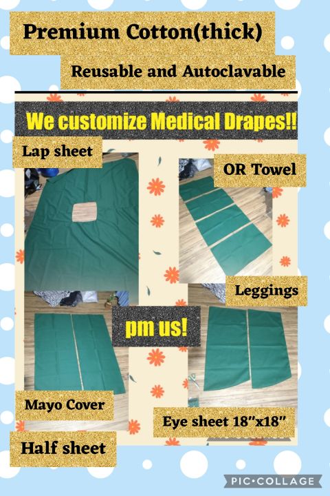 Lap sheet for surgery Reusable and Autoclavable Thick Cotton | Lazada PH