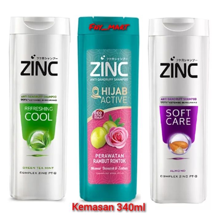 Zinc Shampoo Refreshing Cool Botol 340ml | Lazada Indonesia