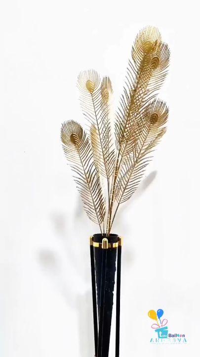 Bunga Daun Artificial Merak Gold / Tanaman Palsu Bunga Plastik ...