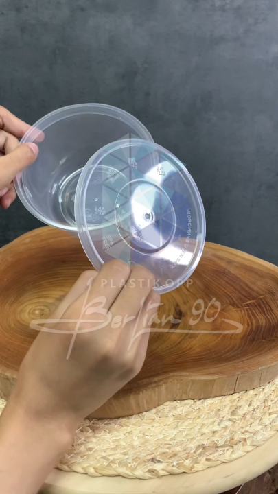 Thinwall Cup B500 – 500ml | Cup Plastik Bening Bulat | Isi 25 pcs | BPA ...