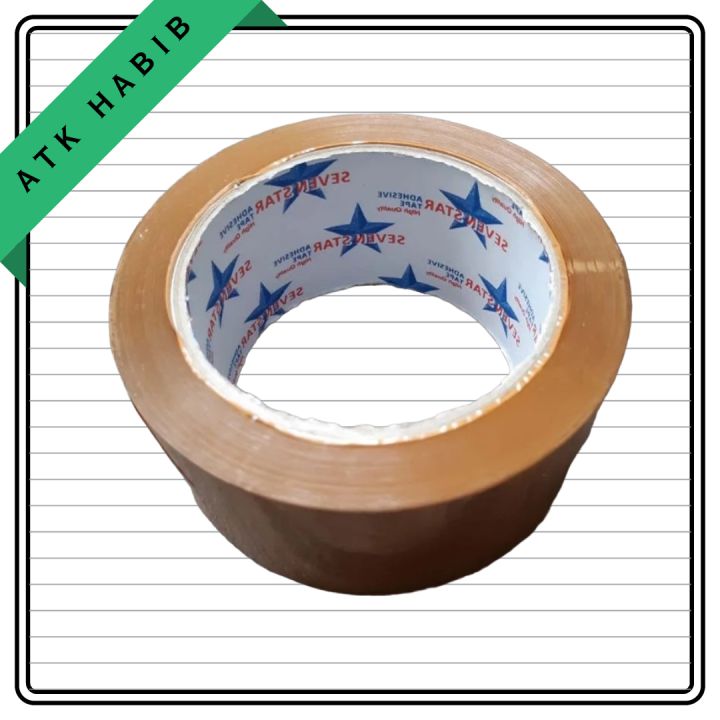 Lakban Solatip Isolasi OPP Coklat Seven Star 2 Inch | Lazada Indonesia