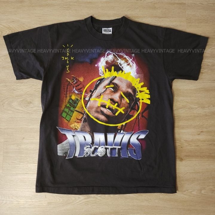 TRAVIS SCOTT CACTUS JACK RAPPER HIPHOP เสื้อวงฮิปฮอป | Lazada.co.th