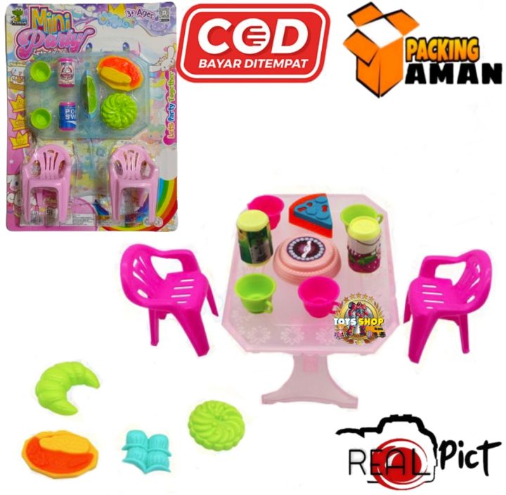 COD PROMO OCT2147 MAINAN ANAK MINI PLAY PARTY / MAINAN MEJA SET MASAK ...