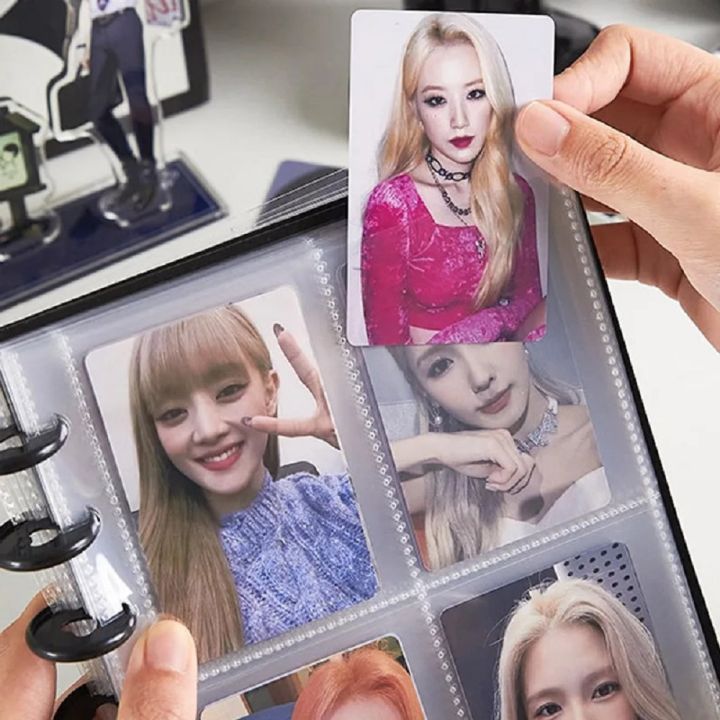 PVC Photo Album New Transparent Postcards Album Colorful Card Storage ...