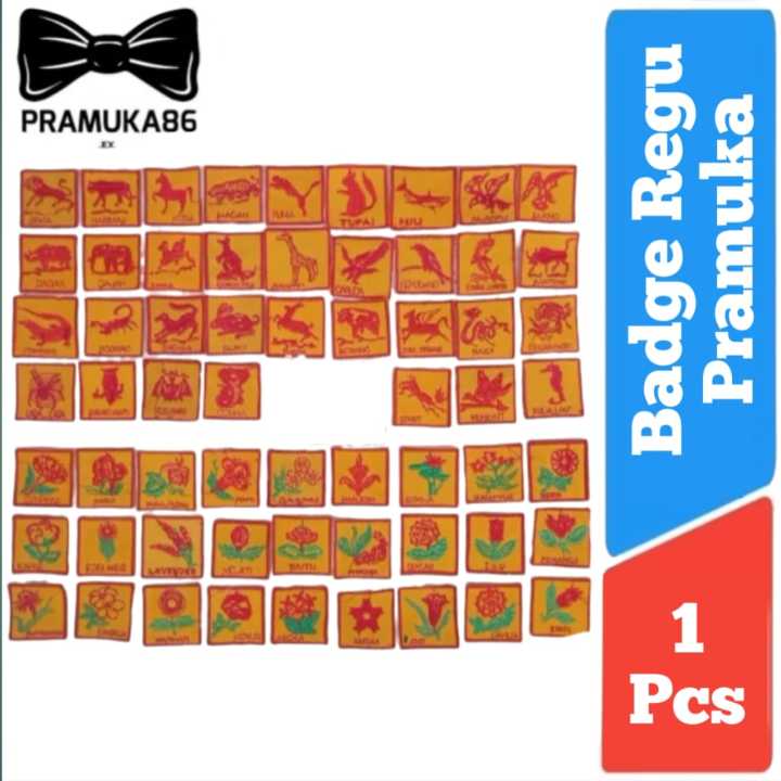 Badge Tanda Regu / Tanda Regu Pramuka / Tanda Regu Pramuka Hewan (Putra ...