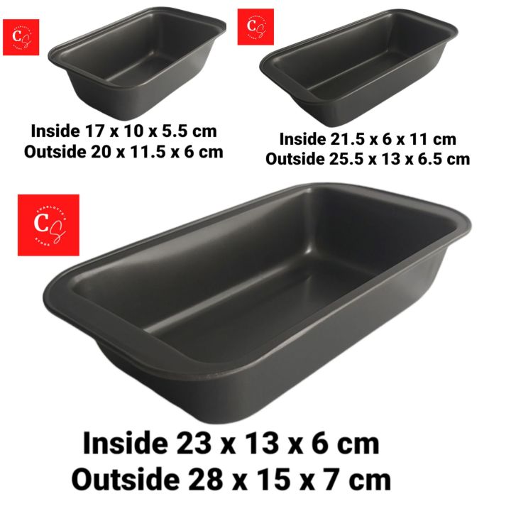 Charlotte's Rectangular Carbon Steel Loaf Bread Pan (Non-Stick) | Lazada PH