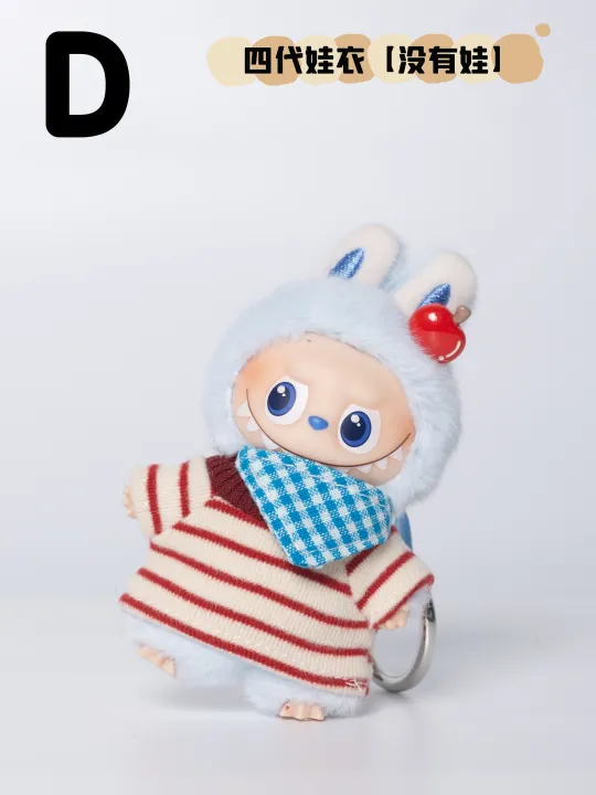 Labubu 4th Generation Doll Clothes Sweet Cute Style 1:1 Scale Cotton ...