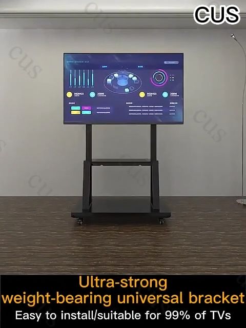 Movable TV Stand 30-85 Inch All-in-one Mobile Cart Lifting Removable TV ...