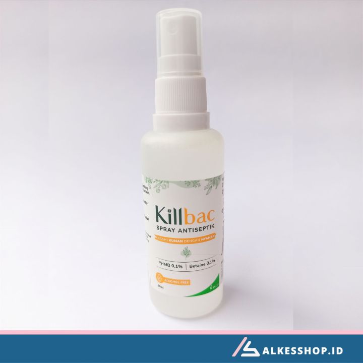 KILLBAC KALBE Spray Antiseptik Luka 60 ML Killbac Wound Irrigation ...