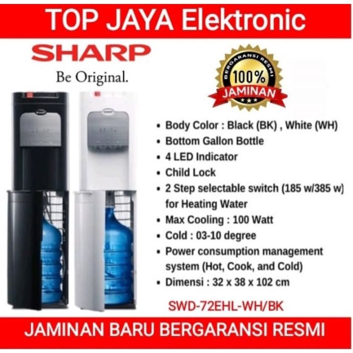 DISPENSER SHARP GALON BAWAH NEW SERIES BARU BERGARANSI RESMI | Lazada ...