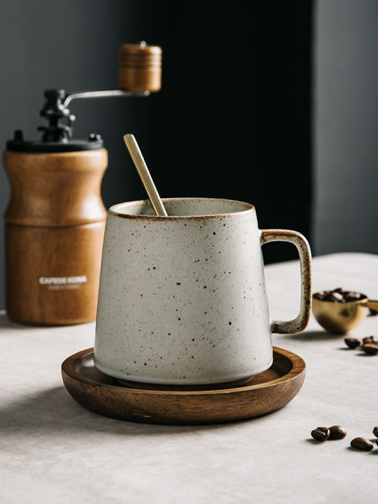 Creative Glass Niche Ceramic Cup Retro Style Japanese Style Coarse ...