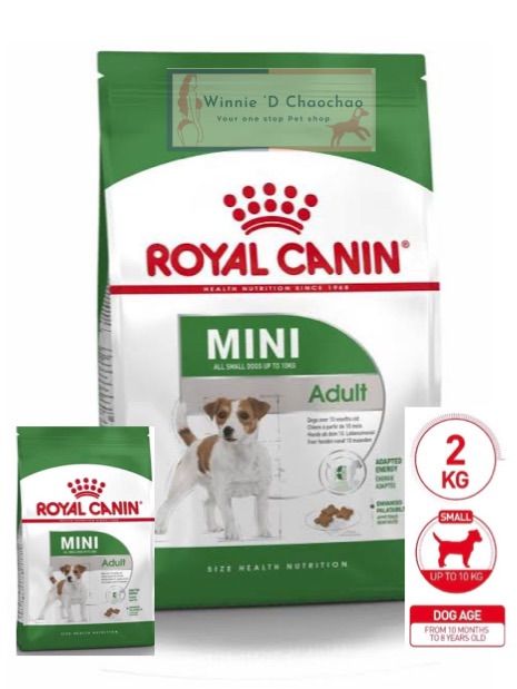 Royal Canin MINI ADULT/ MINI PUPPY/MINI ADULT8+ 2kg | Lazada PH