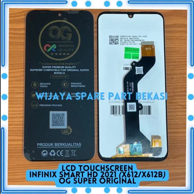LCD INFINIX SMART HD 2021 OG SUPER (X612/X612B) BLACK | Lazada Indonesia