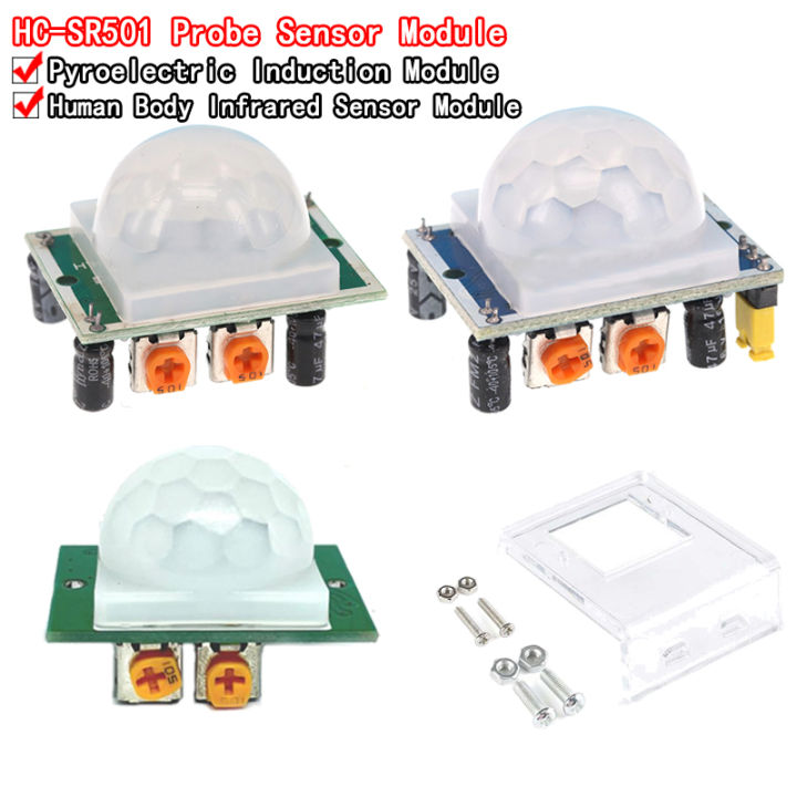 โมดูลตรวจจับเซ็นเซอร์ตรวจจับการเคลื่อนไหวอินฟาเรดไพโรอิเล็กทริก Hc Sr501สำหรับ Arduino สำหรับ 4505