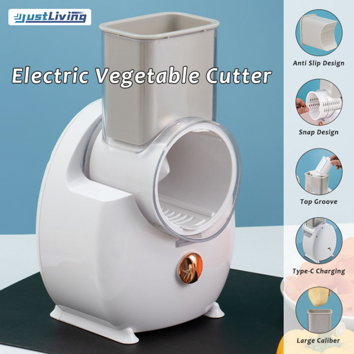 JustLiving 1PC Kitchen Vegetable Cutter Household Drum Electric ...