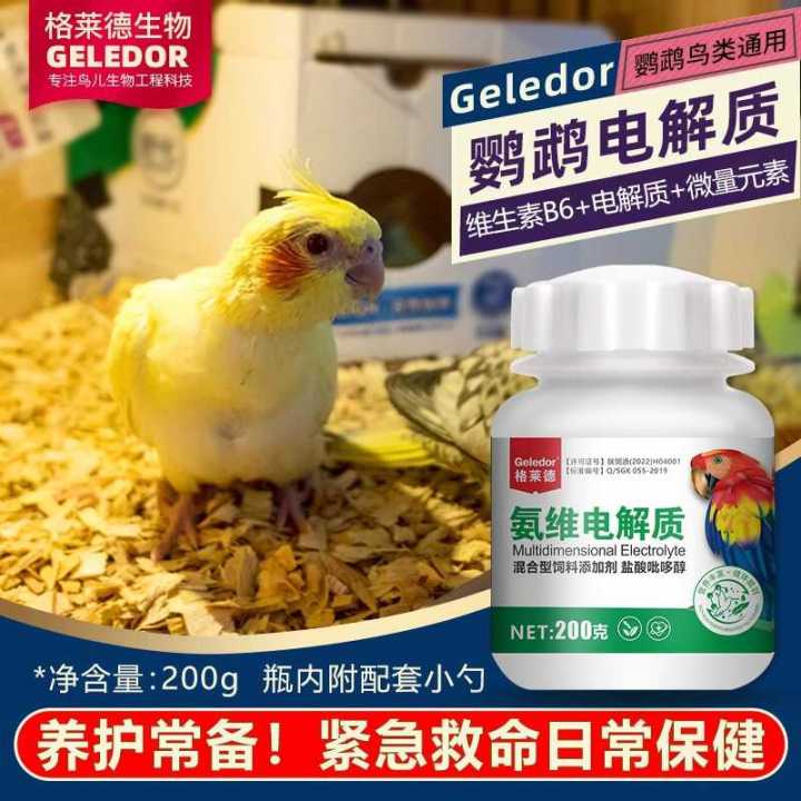 Parrot Multivitamin Electrolyte Probiotics Vitamin Three-In-One Cold ...