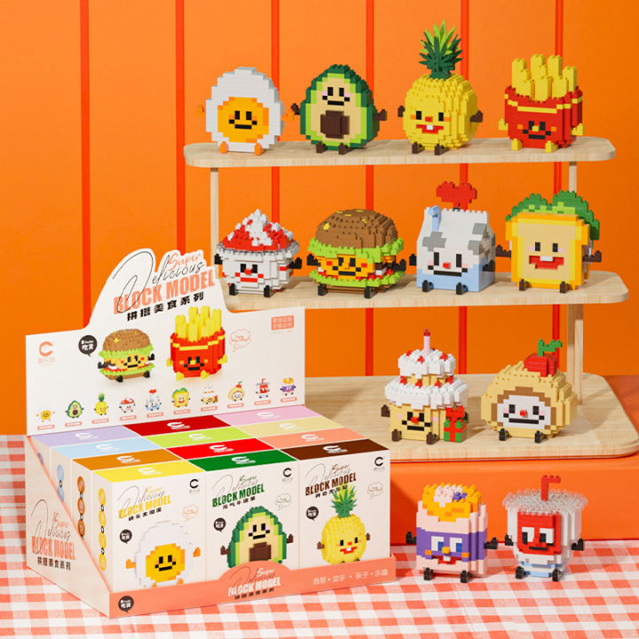 ZEEMIN Halloween Christmas Cake Candy Mini Building Blocks for Girls 6 ...