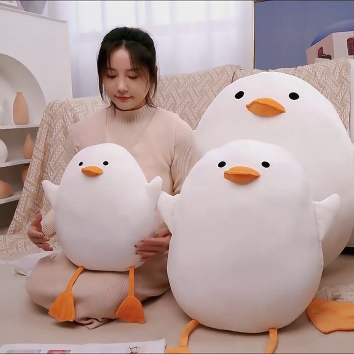 White Soft Duck Doll Pillow Duck Plush Toy Cute Sleeping Soft Gifts ...