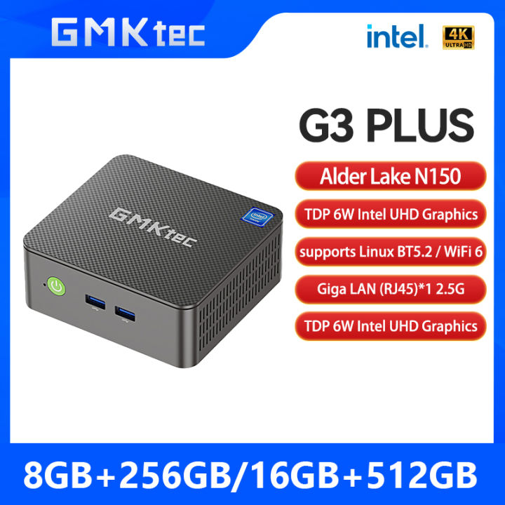 GMKtec Mini Pc GMK G3 PLUS NUCBOX Windows 11 Pro Alder Lake N150 Intel ...