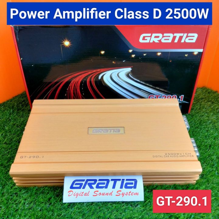 เพาเวอร์แอมป์ CLASS D GT-290.1. 2500W ขับ 10 นิ้ว ขับ 12 นิ้ว ดอกซับ | Lazada.co.th
