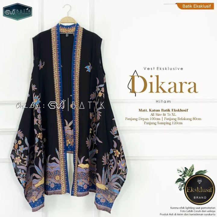 VEST BATIK OUTER LONGCARDI OUTFIT KEKINIAN DAN ELEGAN OUTER BATIK ...