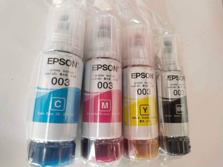 original ink 003 cmyk for epson printer l3210 | Lazada PH