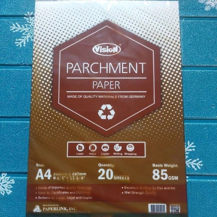 A4 Parchment paper Vision | Lazada PH