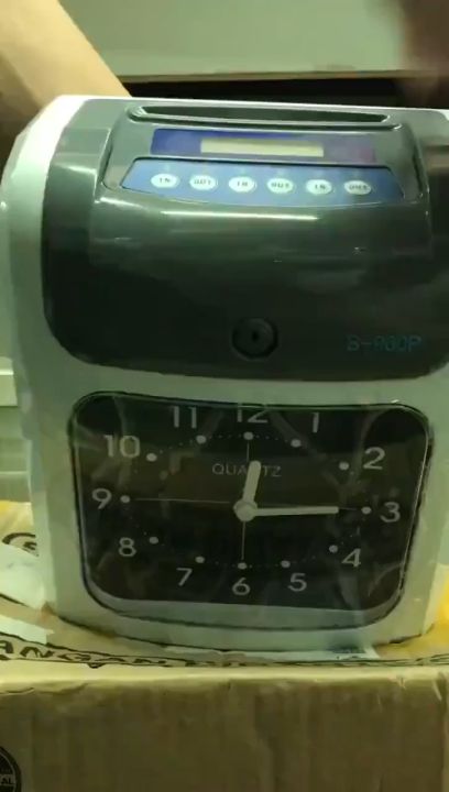 Employee attendance punch card machine punch card recorder attendance ...