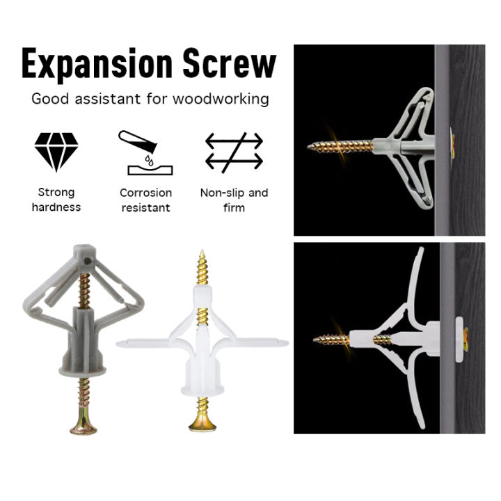 Plastic Drywall Expansion Anchor Bolt Gypsum Board Hollow Wall ...