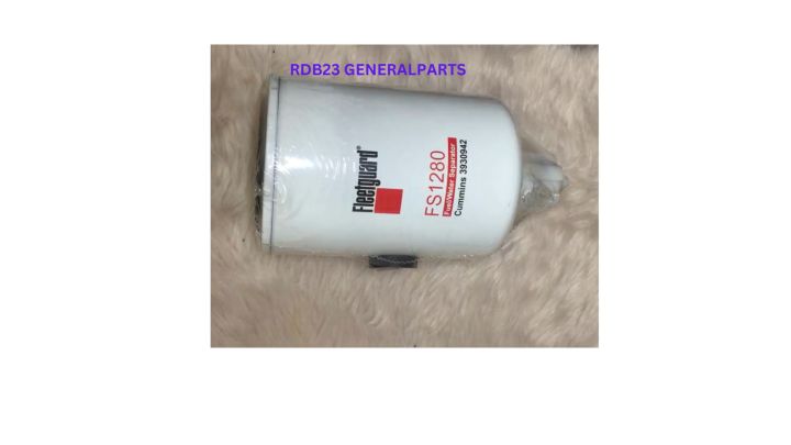 FS1280 Fuel Filter / Water Separator Spin-On Fleetguard Genuine Parts ...