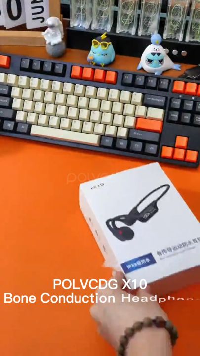 POLVCDG X10 Professional Swimming Headphones Bone Conduction Earphone ...