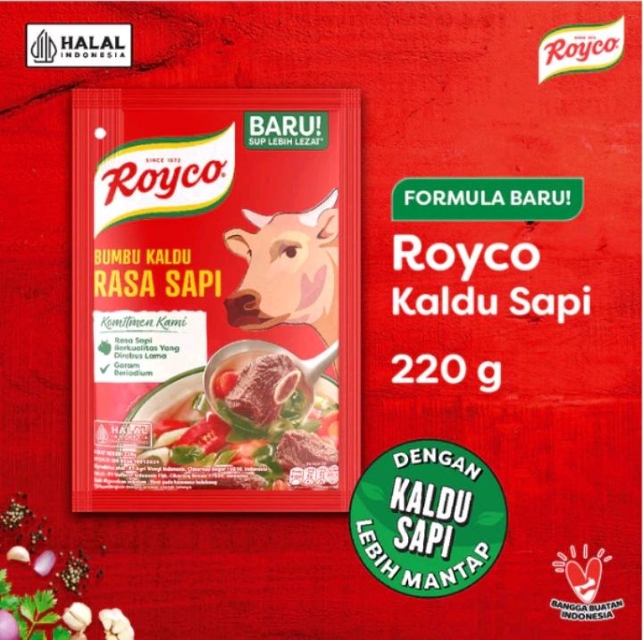 Royco Bumbu Kaldu Penyedap Rasa Sapi 220 g | Lazada Indonesia