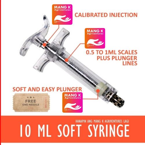 10mL FIBERGLASS SYRINGE| Reusable for GOATS/SHEEP/CATTLE and PIG ...