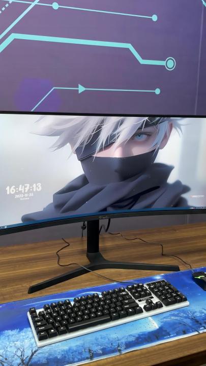 TianSu TS3400-U1 34 "1500R หน้าจอเกมโค้งกว้างพิเศษ,21:9, 3440X1440 1Ms ...