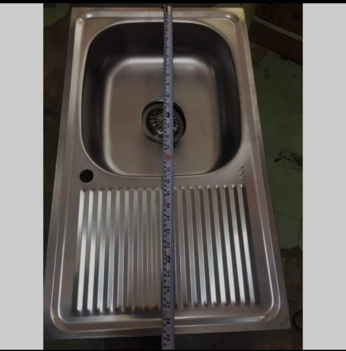 high quality stainless kitchen sink/lababo anti rust with drain plate ...