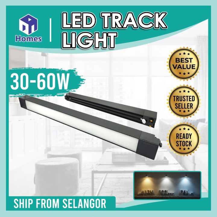 LINEAR TRACK LIGHT LED 30W 60W /OFFICE LIGHT/ RAIL LIGHT ALUMINIUM BODY ...