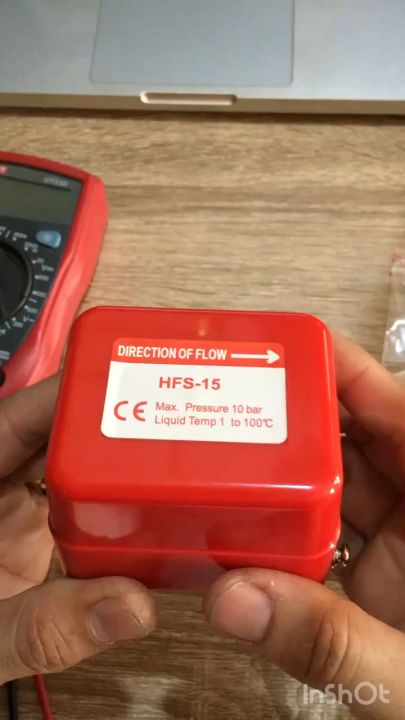 Flow switch โฟลว์สวิทช์ สวิทช์ใบพาย HFS-15 Flowswitch โฟวสวิทช์ ขนาด1/2 ...