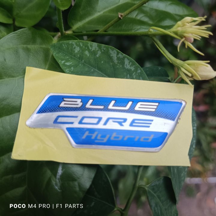 Emblem Blue Core Hybrid Tipe Terbaru stiker timbul original yamaha ...