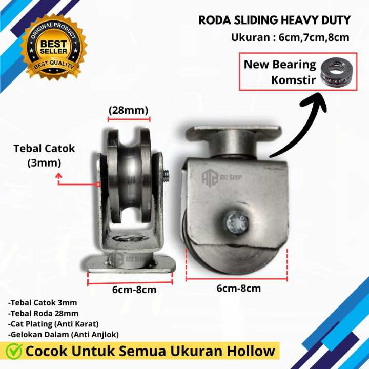 RODA PAGAR SLIDING PAGAR HEAVY DUTY | RODA PAGAR SLIDING GELOKAN DALAM ...