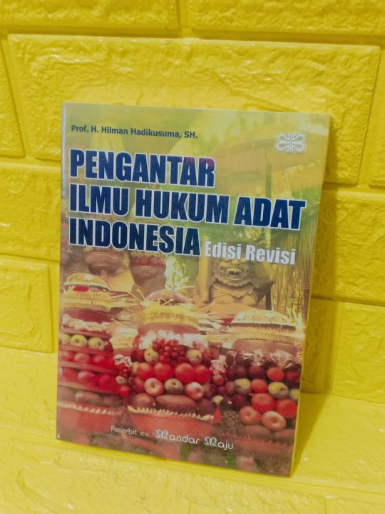 PENGANTAR ILMU HUKUM ADAT INDONESIA edisi revisi | Lazada Indonesia