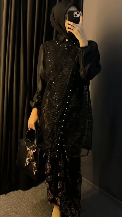 Zize outer brokat sapto full payet brokat kondangan | Lazada Indonesia