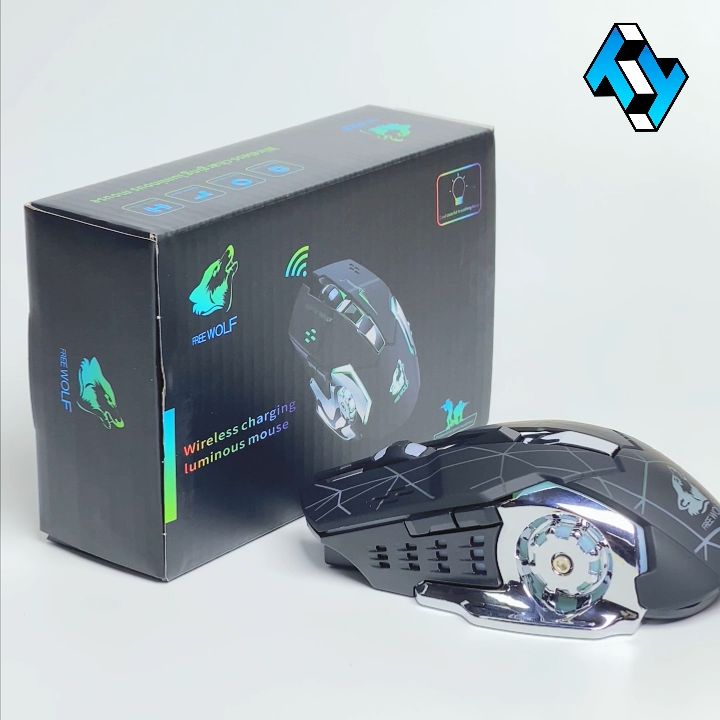 Gigaware Wolf X8 Gaming Mouse Wireless RGB Backlight Optical Mice ...