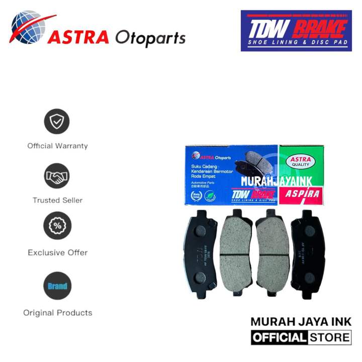 Kampas Rem Depan / Brake Pad TDW TOYOTA AVANZA XENIA ORIGINAL | Lazada ...