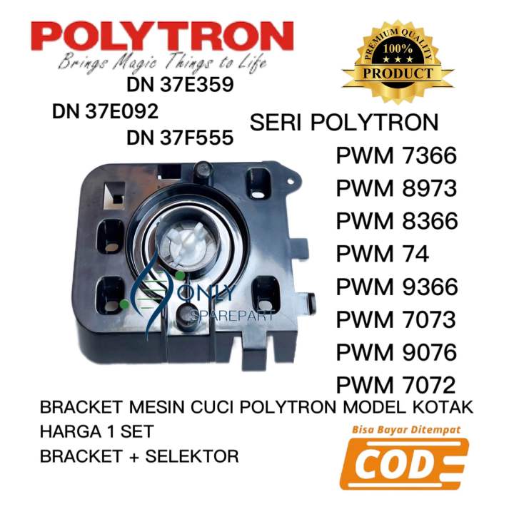 Braket / bracket + Selektor Pembuangan Air Mesin Cuci Polytron Model ...