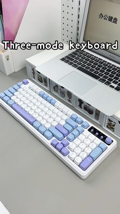 BOW K520BDL Gaming Keyboard 2.4G/Bluetooth/Wired Tri-mode Keyboards ...