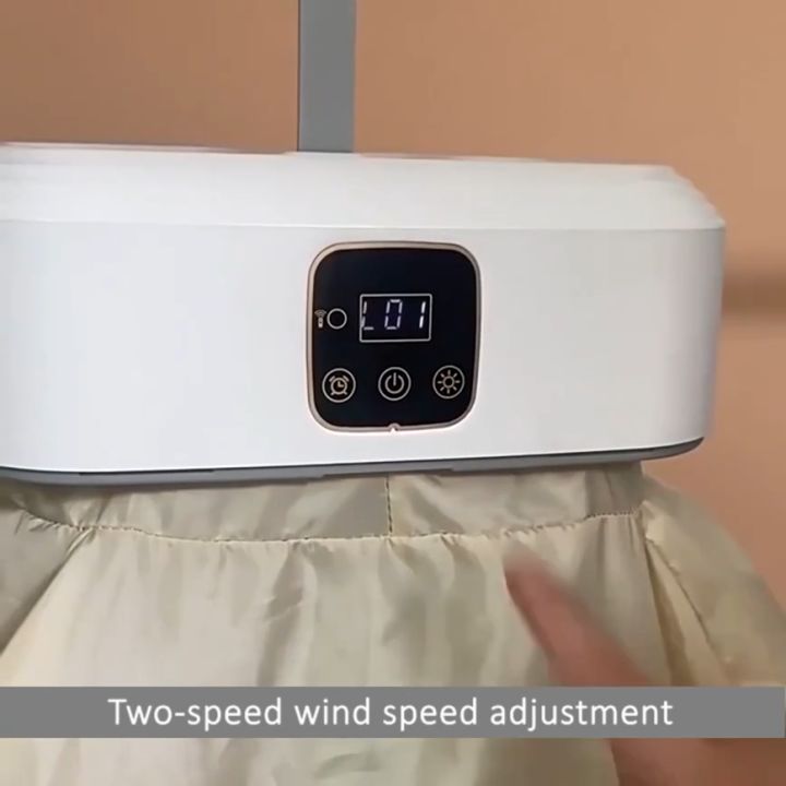 Folded Electric Clothes Dryer | UV Sterilizer Smart Rack 220V Warm Air ...